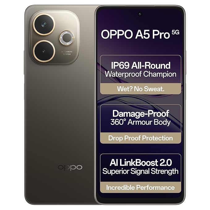 OPPO A5 Pro 5G (Mocha Brown, 8GB, 256GB)