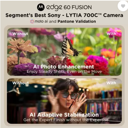 Motorola Edge 60 Fusion 5G (Pantone Amazonite, 8GB, 256GB)