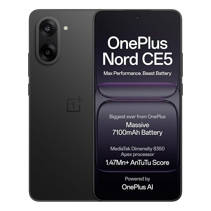 Oneplus Nord CE5 5G (Black Infinity , 8GB, 256GB)