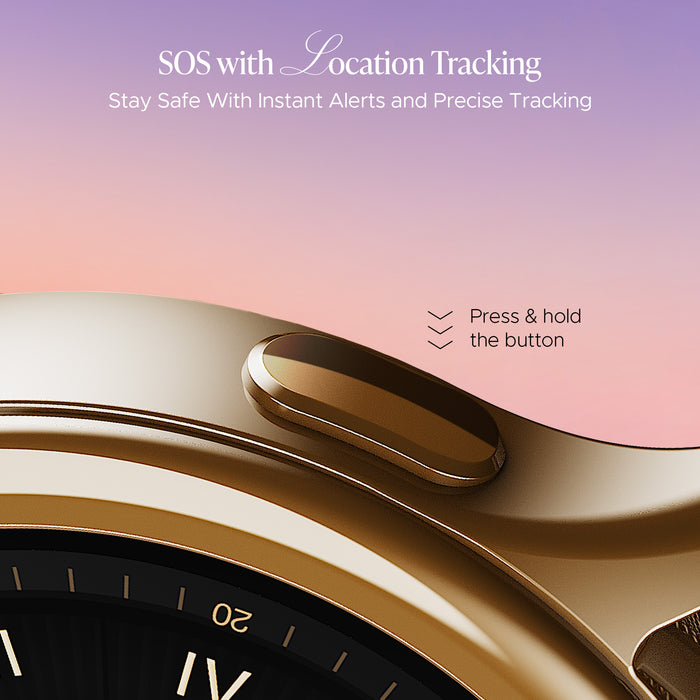 Boat Enigma Daze Luminous Display Smart Watch (Metallic GOLD)