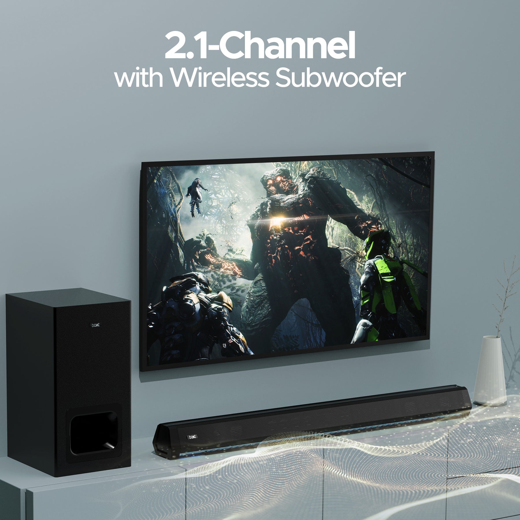 Boat Aavante Bar Maven Pro 320W 2.1 channel,SoundBar (Premium Black)