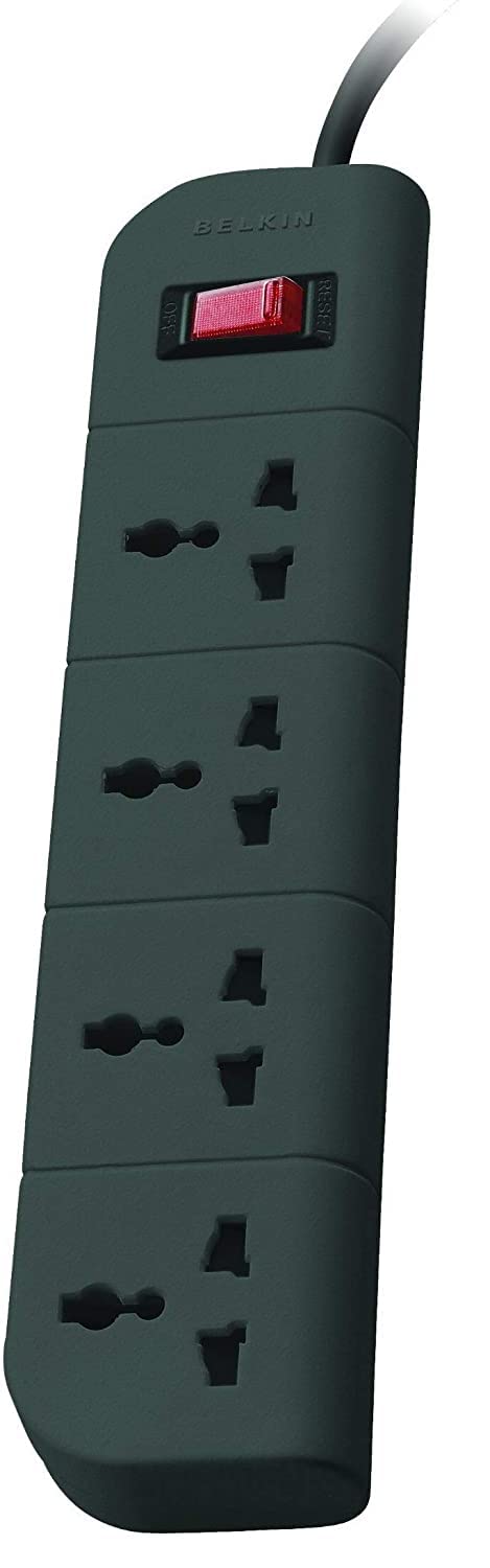 Belkin Surge Protector 4Way 1.5M Power Extenstion (Grey)