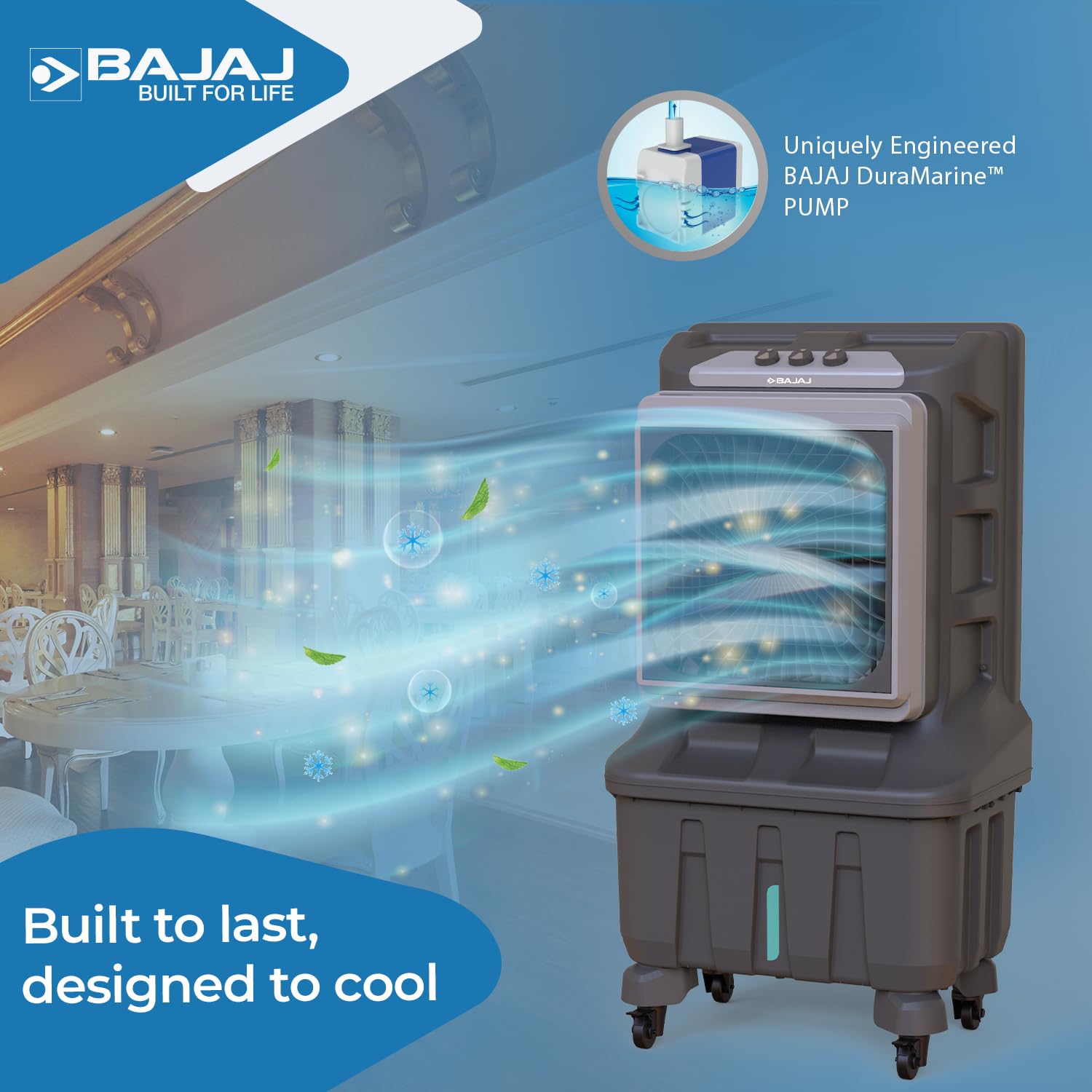 Bajaj 100 Ltr Semi Commercial Air Cooler With One Year Motor Warranty ...