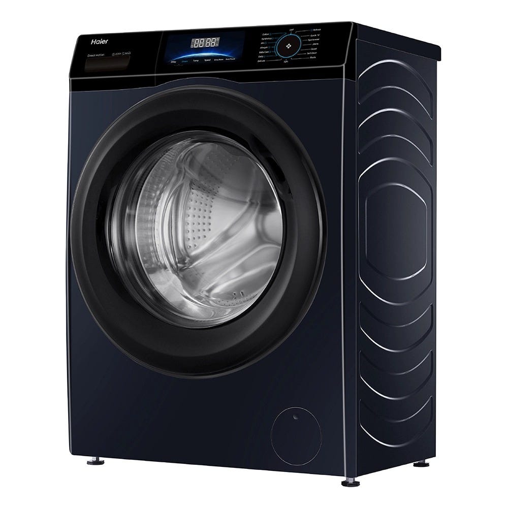 Haier 9 Kg 5 Star Fully Automatic Front Load Washing Machine (Black ...