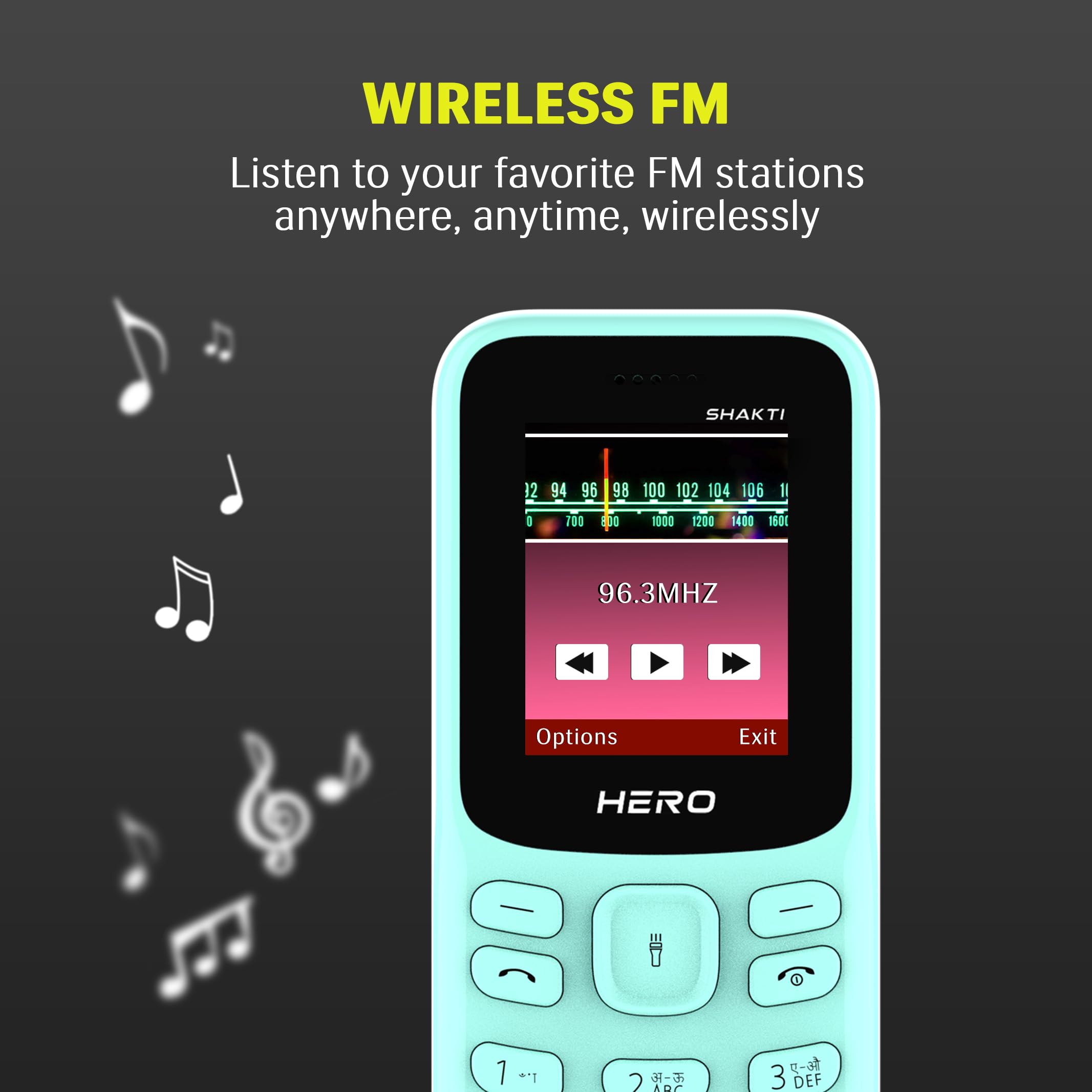 H9 HERO SHAKTI - LAVA - MINT GREEN