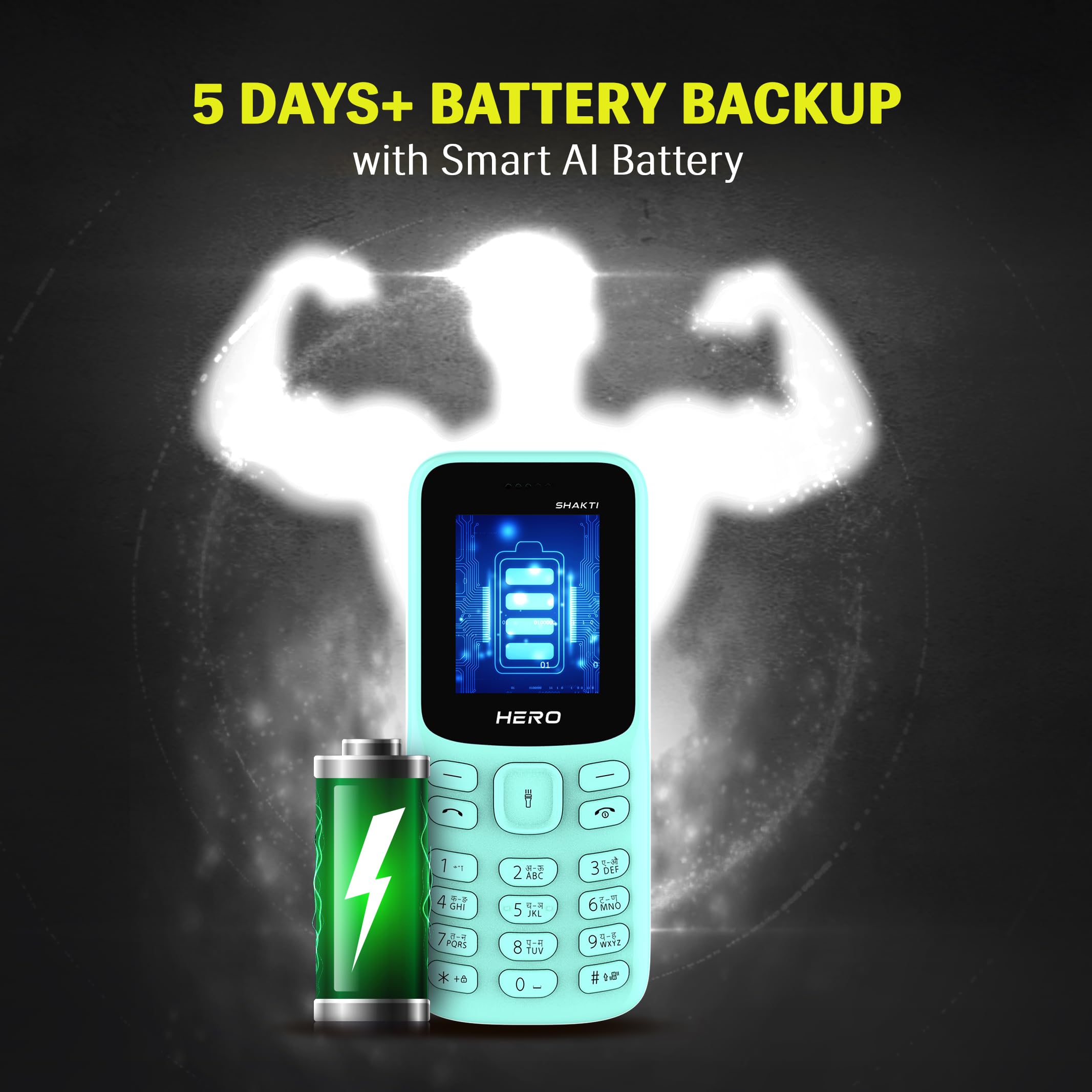 H9 HERO SHAKTI - LAVA - MINT GREEN