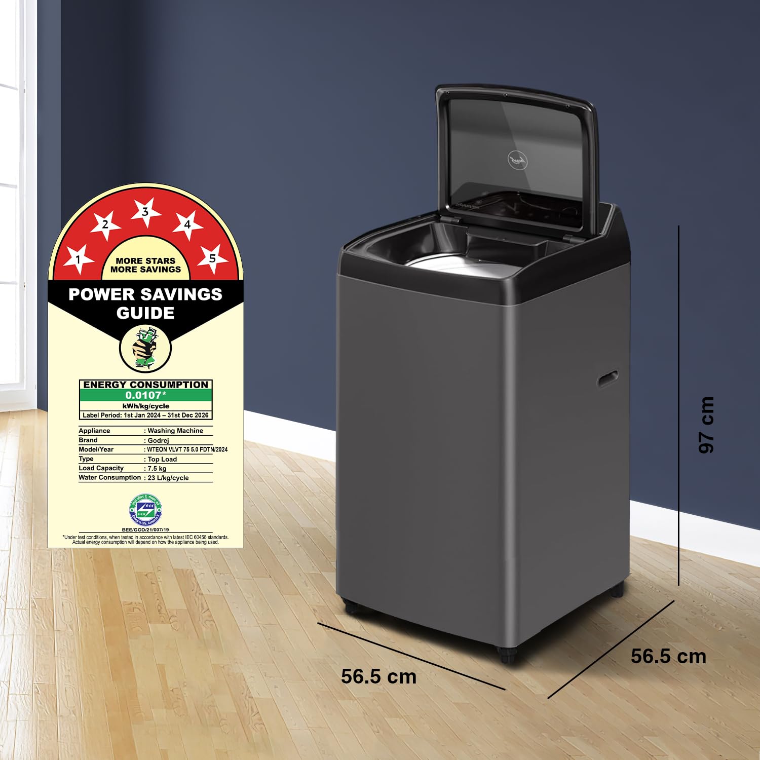 Godrej 7.5 Kg 5Star Fully Automatic Top Loading Washing Machine ...