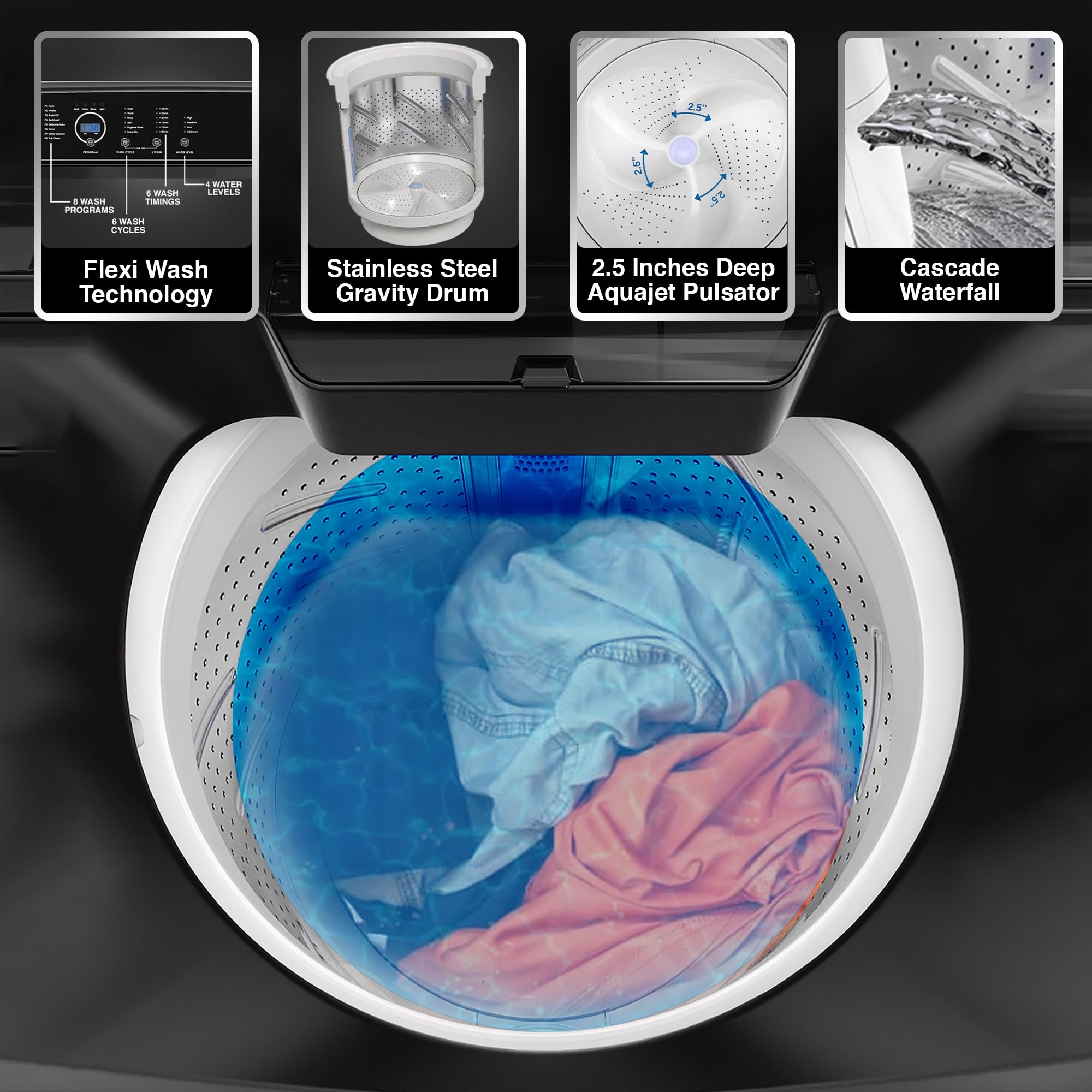 Godrej 7.5 Kg 5Star Fully Automatic Top Loading Washing Machine ...