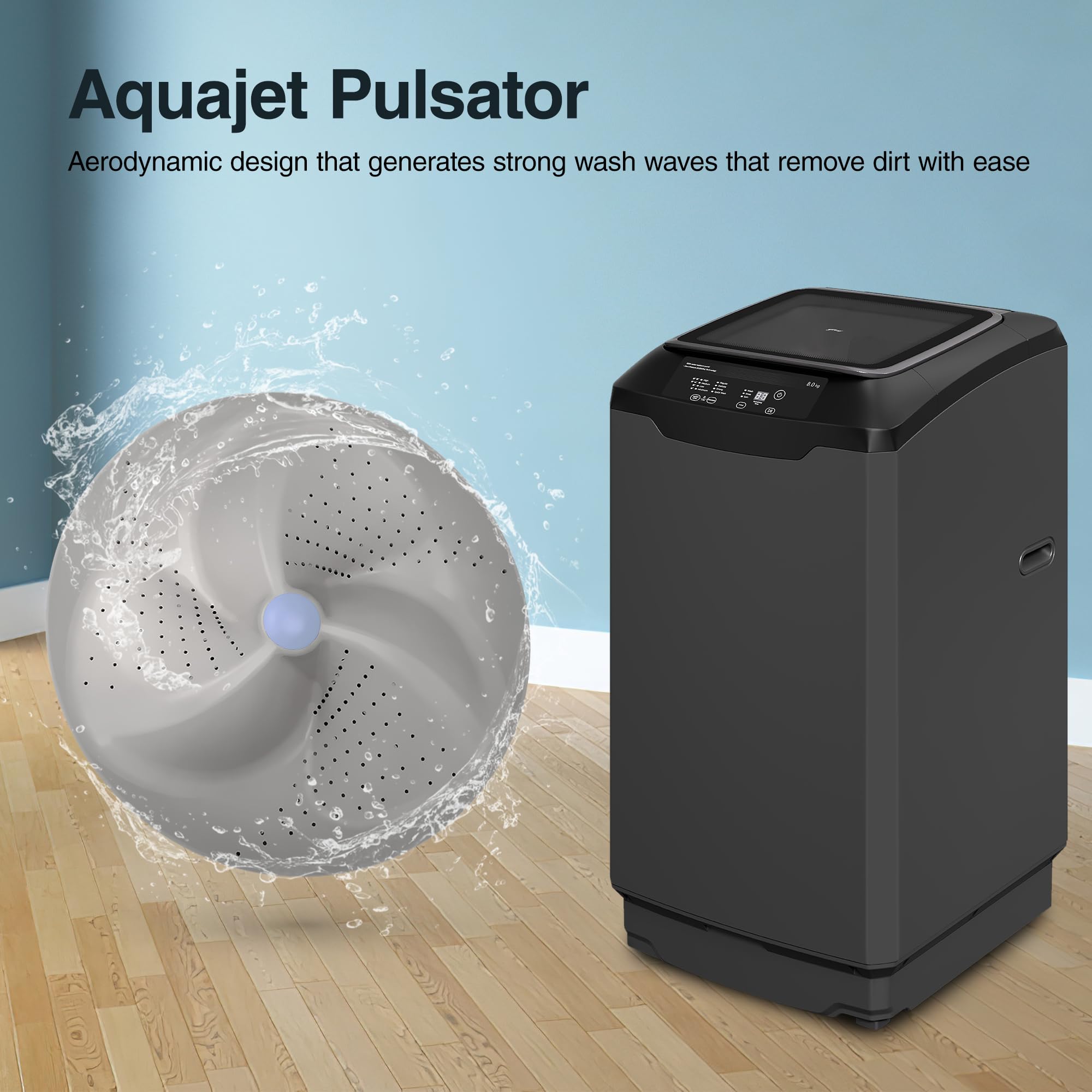 Godrej 8 Kg 5Star Fully Automatic Top Loading Washing Machine (Graphite ...