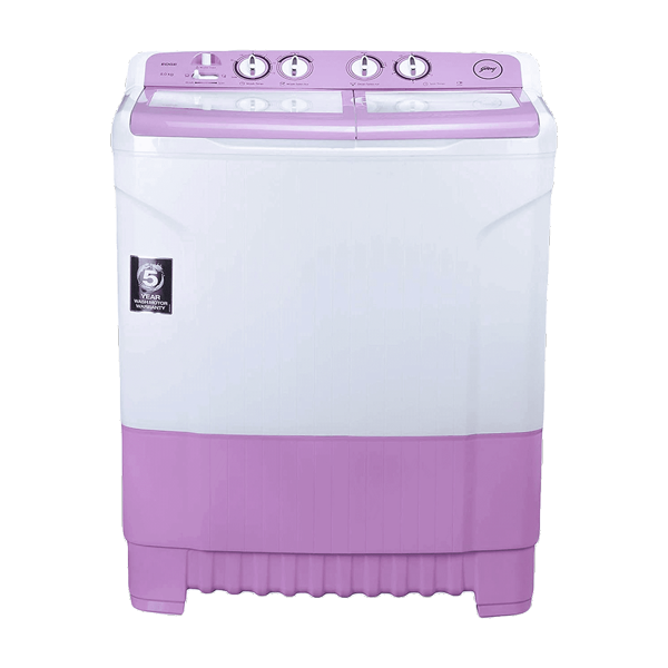 Godrej 8 kg Semi Automatic Washing Machine (White/Lavender) (WS Edge 80 ...