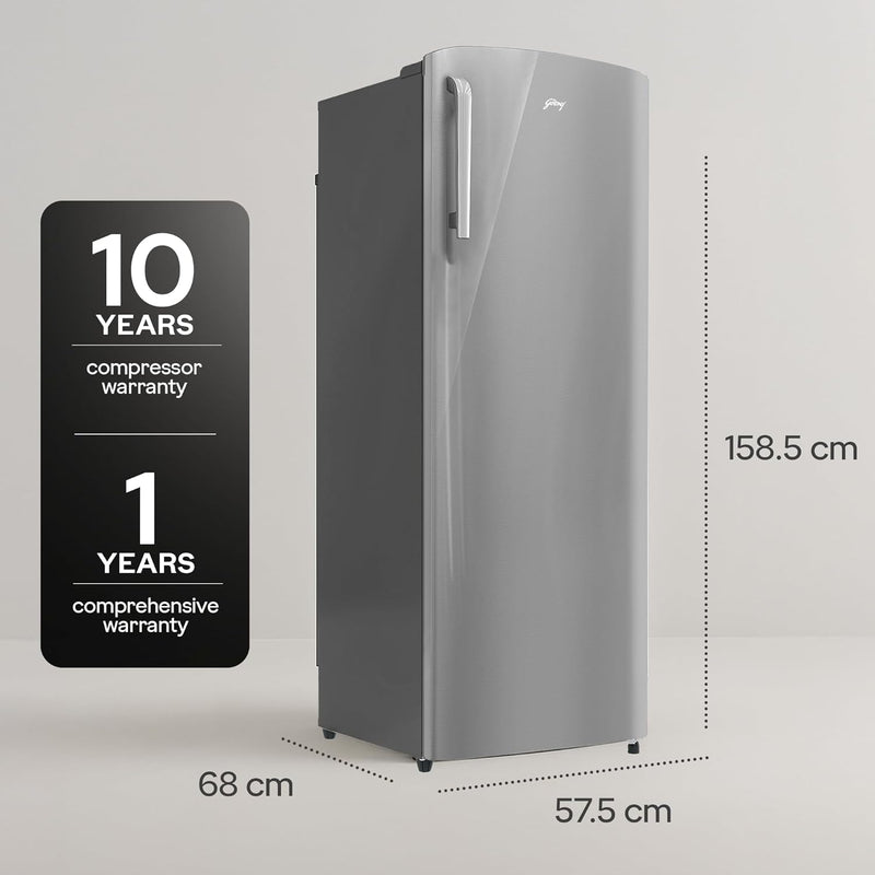 Godrej 268 L Direct Cool Single Door Refrigerator (Fossil Steel) (RD ...