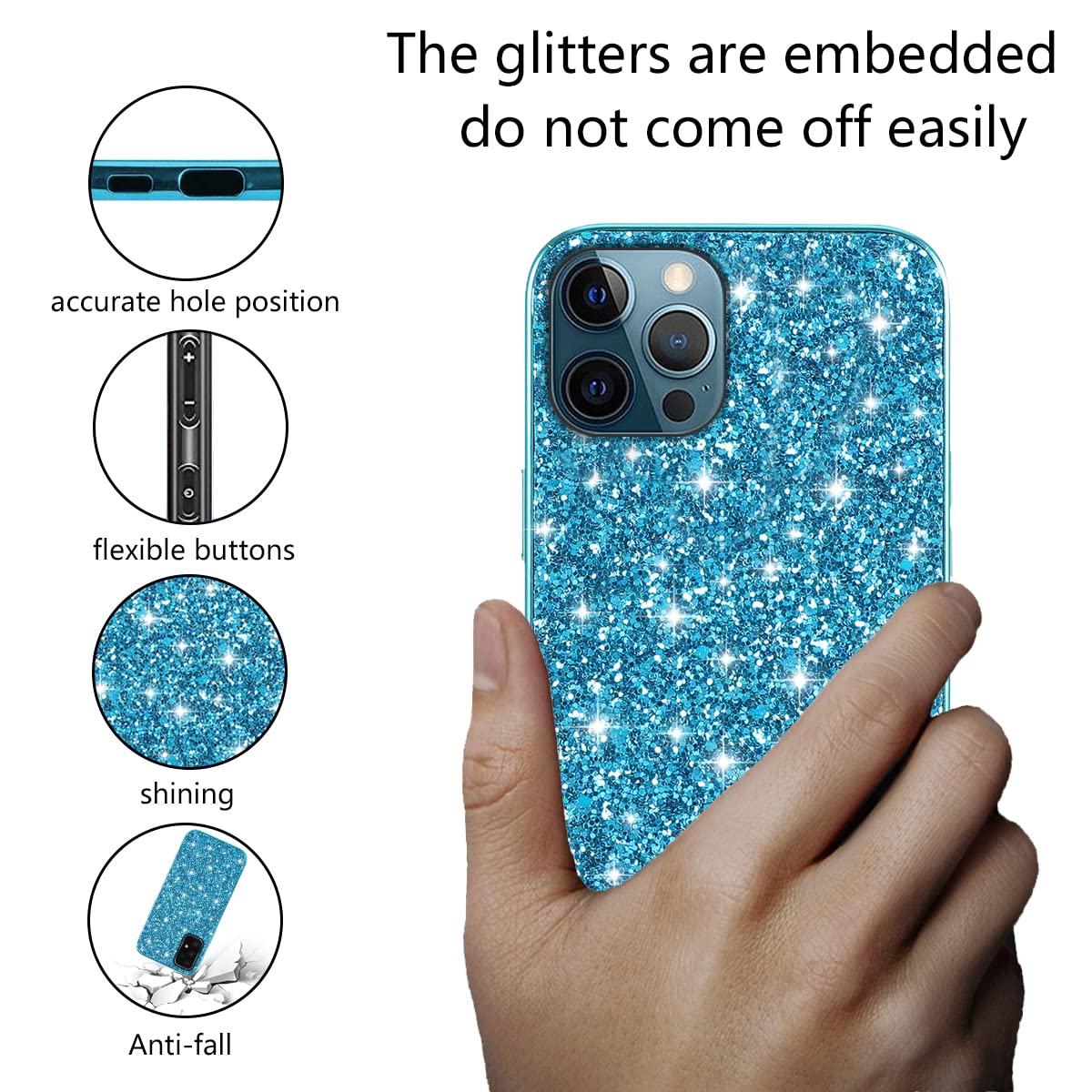 iPhone 13 Pro Max - APPLE - GLITTER - BACK CASE - GALLARY