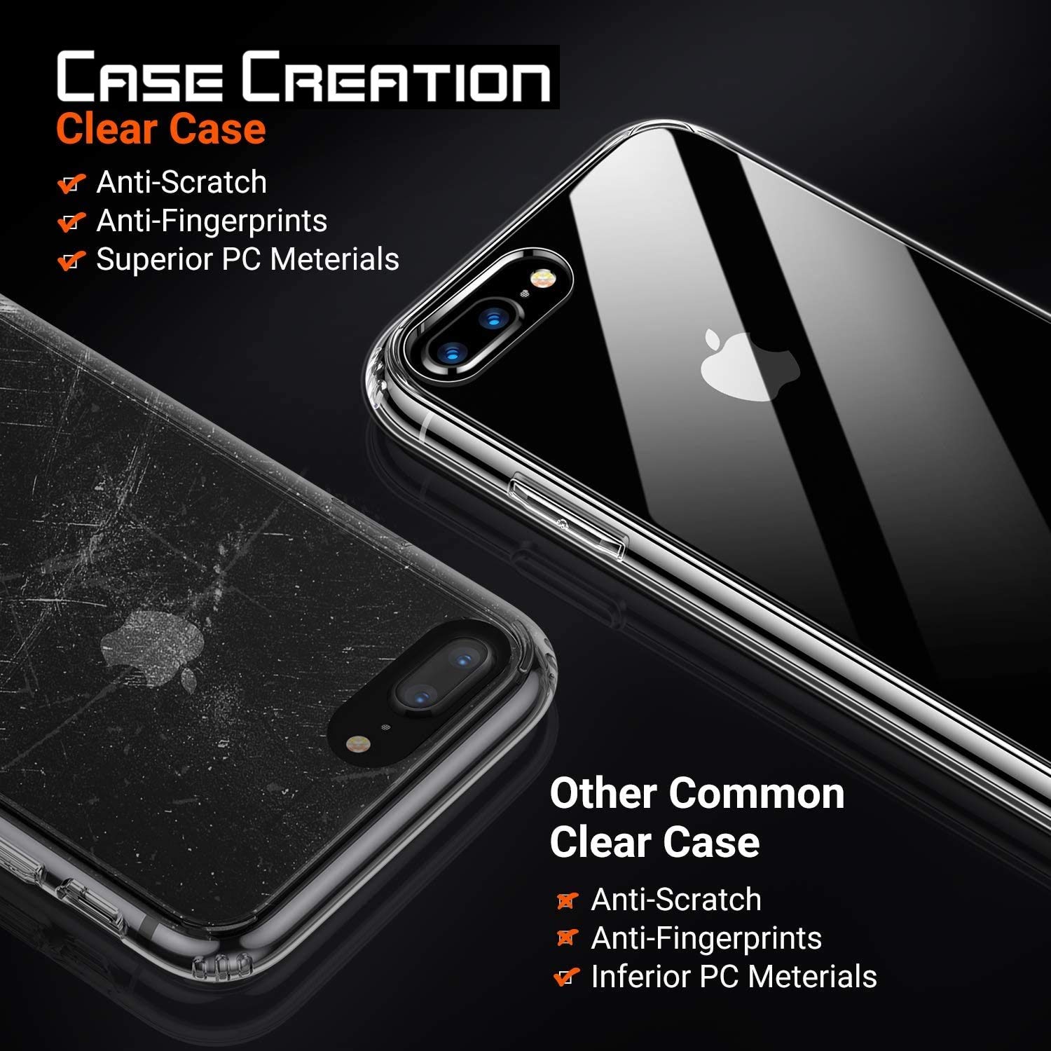 IPHONE 14 - APPLE - CREATIVE - BACK CASE - CRYSTAL