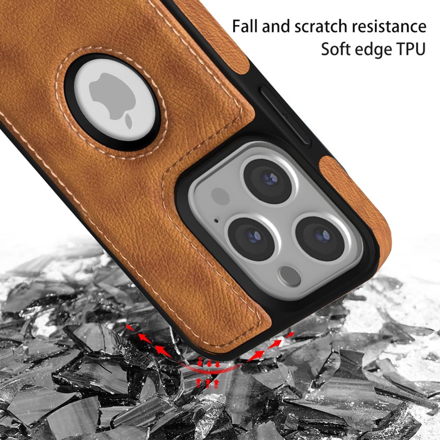 IPHONE 15 PRO - APPLE - PLAN X 2024 - BACK CASE - LEATHER