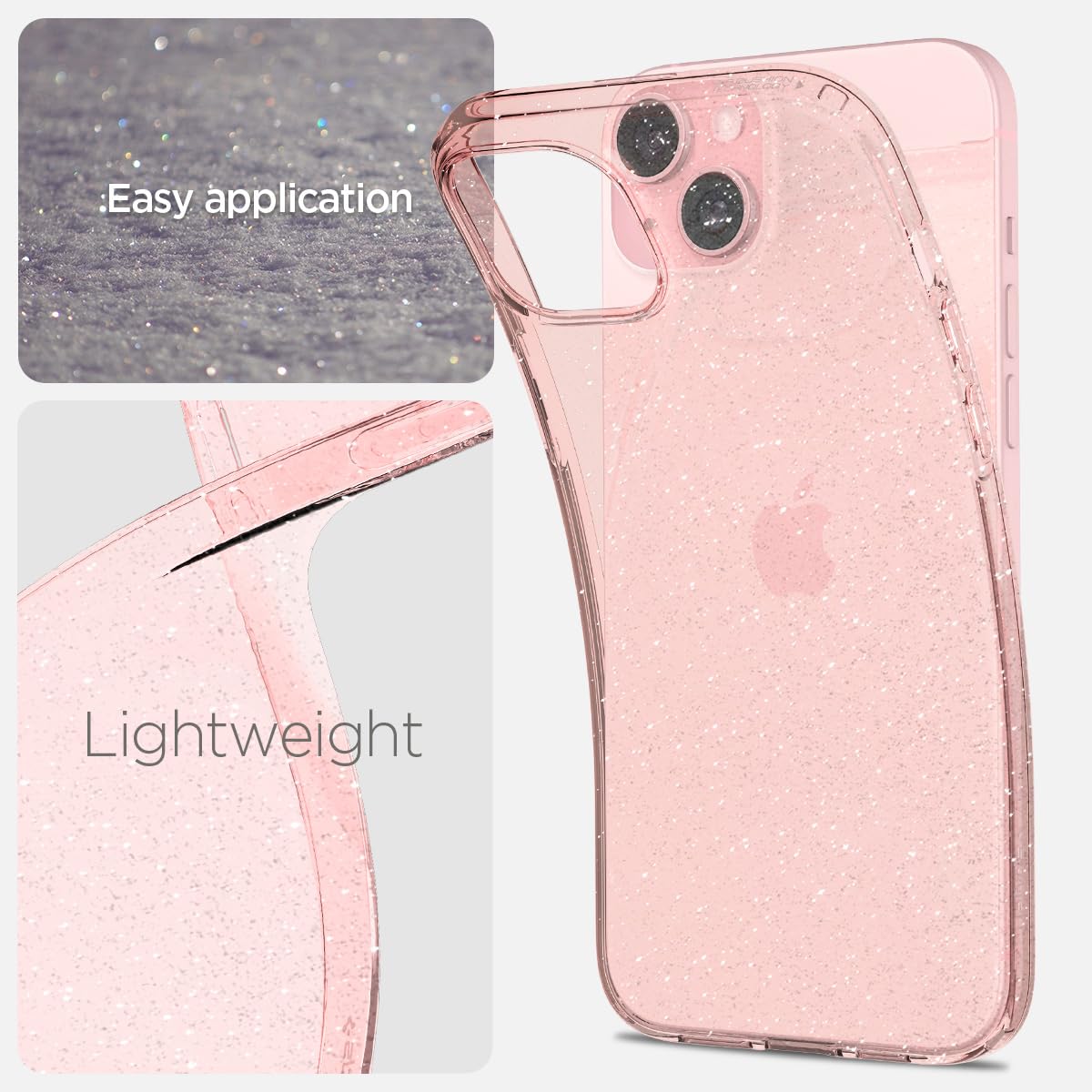 IPHONE 15 PLUS - APPLE - PLAN X 2024 - BACK CASE - GLITTER