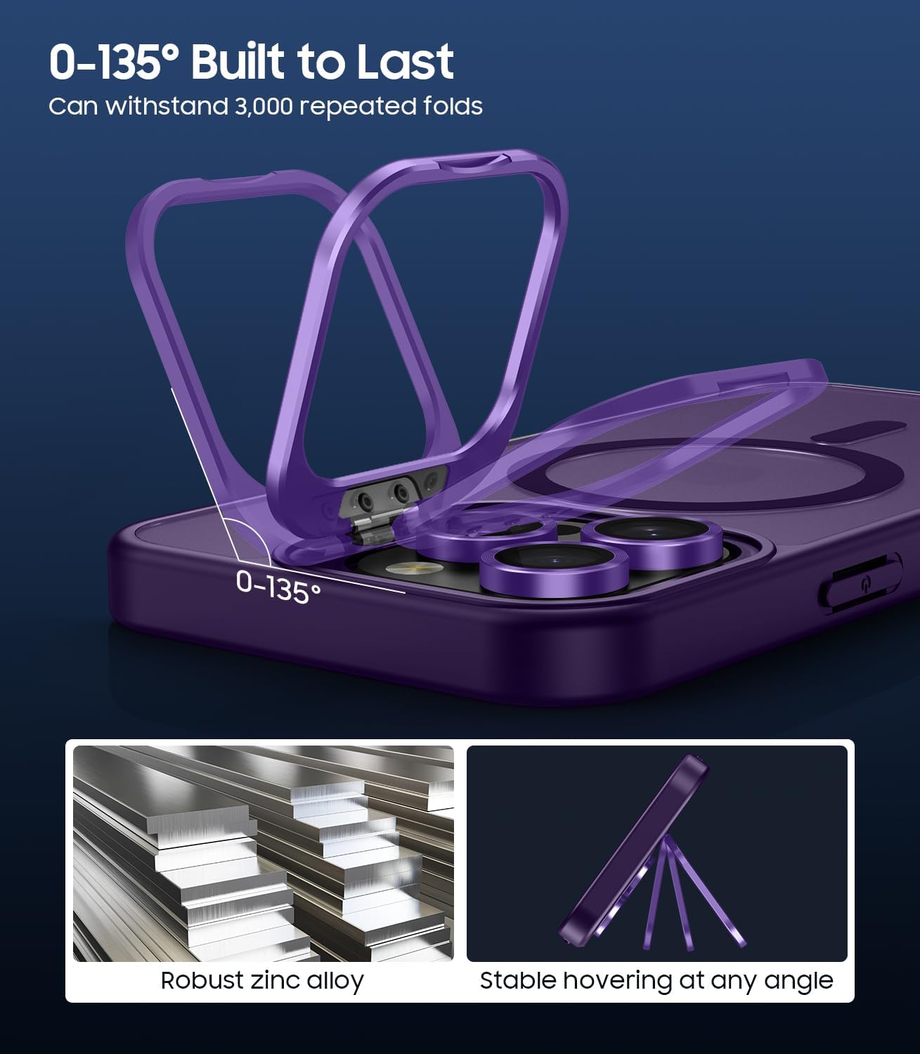 iPhone 14 Pro Max - iCon - Back Case - Purple