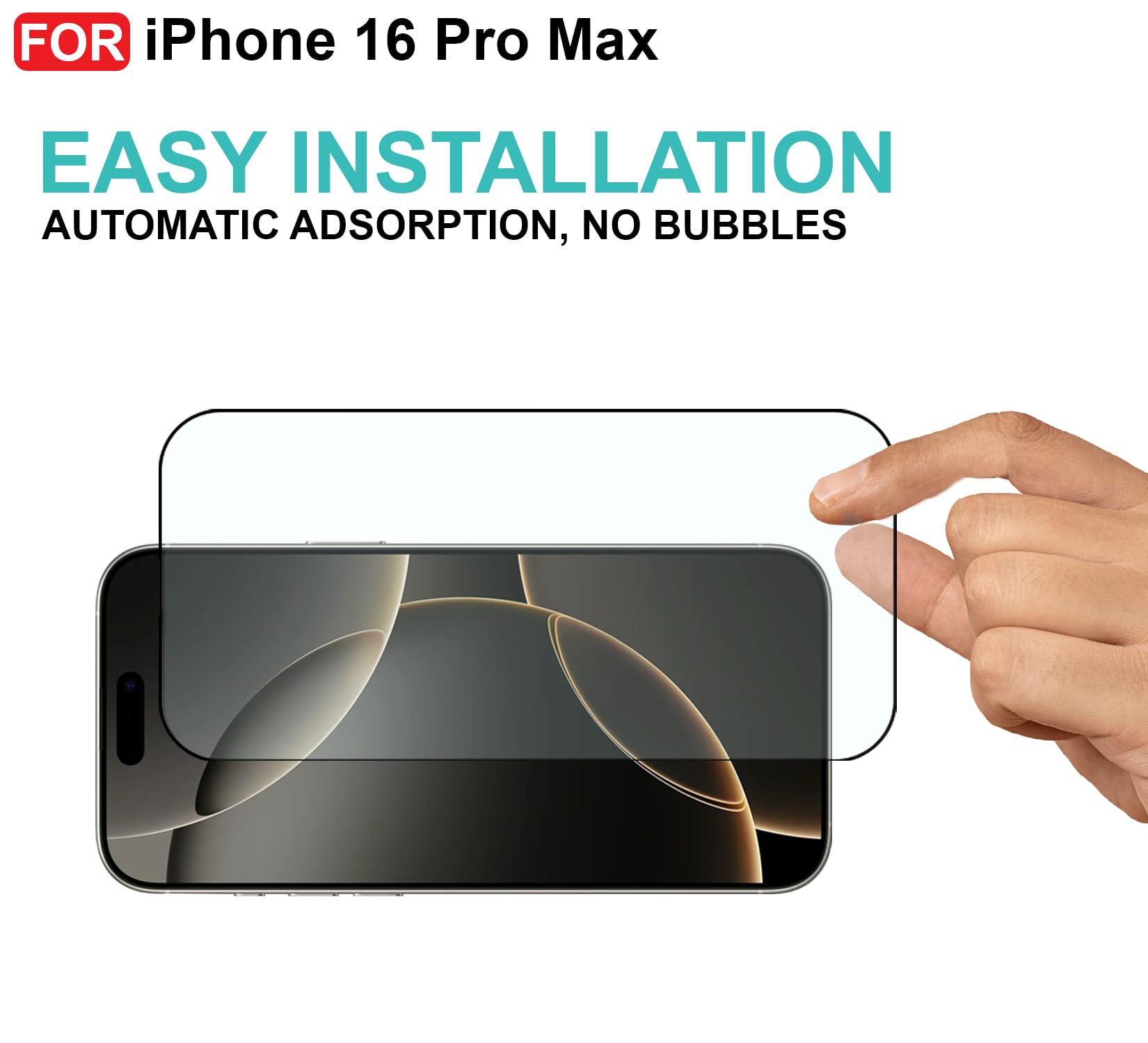 IPHONE 16 PRO MAX - APPLE - PLAN X 2025 - FULL TEMPERED Anti-Static
