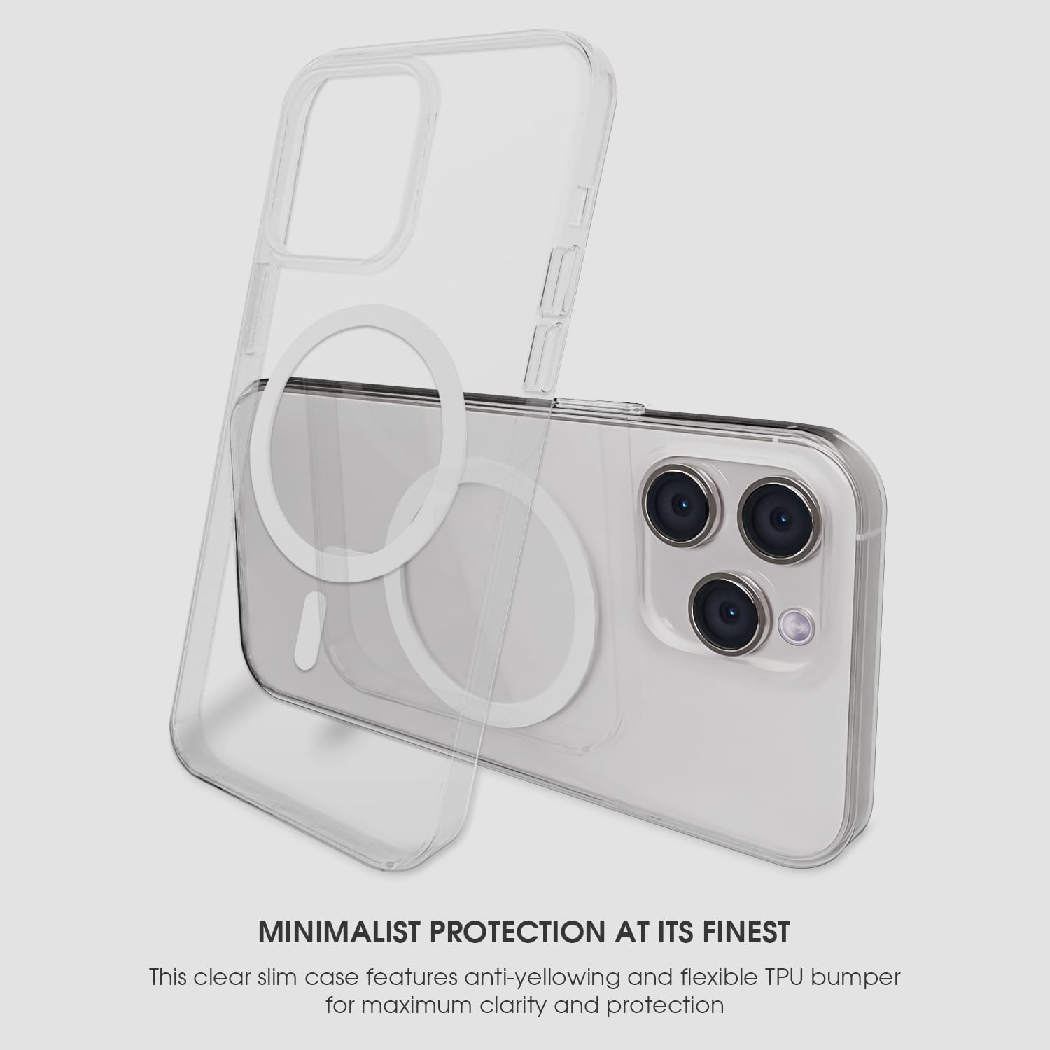 IPHONE 15 PRO MAX - APPLE - PLAN X 2025 - BACK CASE - ICE CRYSTAL - CLEAR