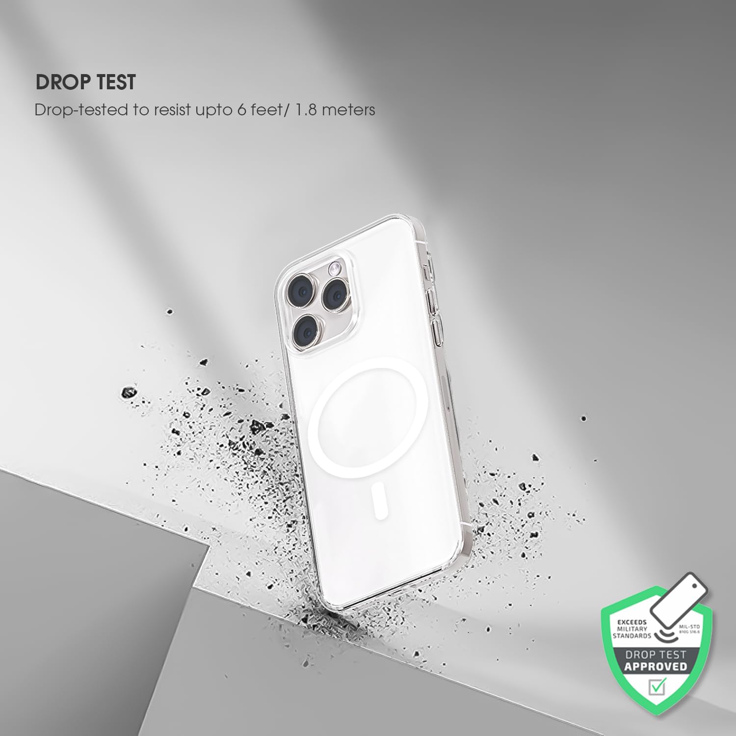 IPHONE 15 PRO MAX - APPLE - PLAN X 2025 - BACK CASE - ICE CRYSTAL - CLEAR