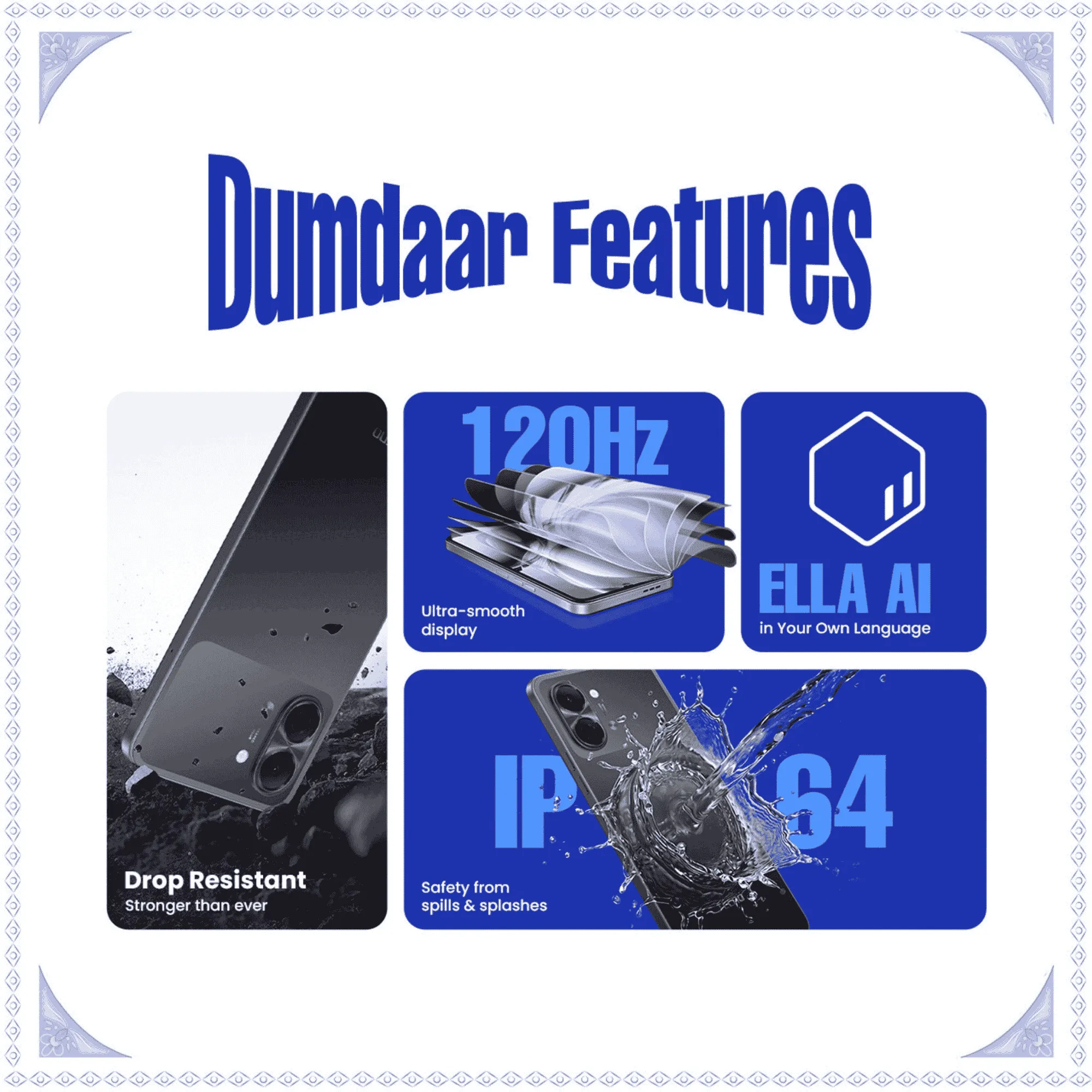 TECNO Spark Go 3 4G (Ink Black, 4GB, 64GB)