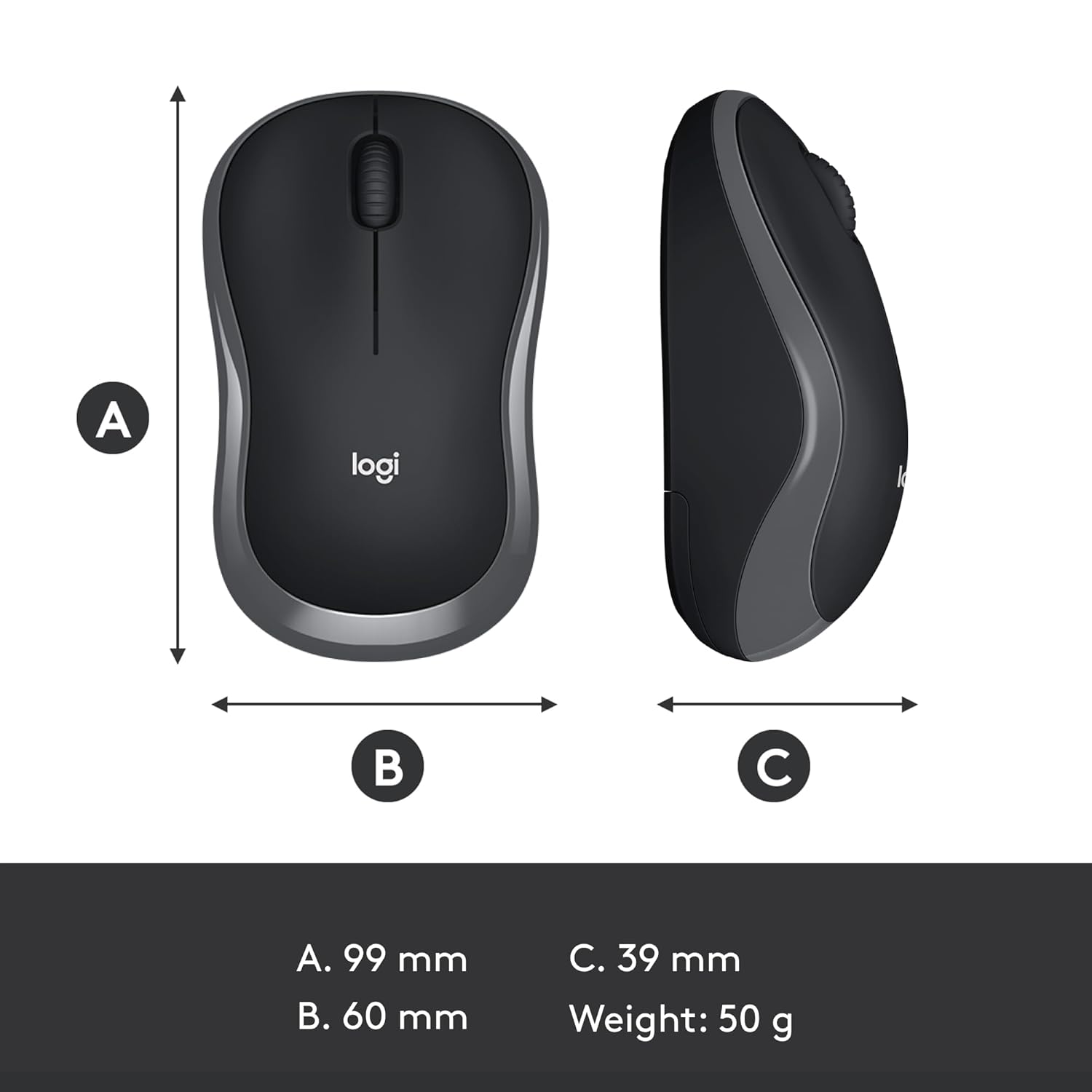 LOGITECH MOUSE M185 WIRELESS - LOGITECH